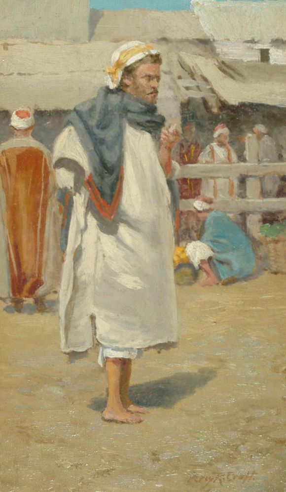 Bonhams : Percy R. Craft (British, 1856-1934) A porter in the Market ...