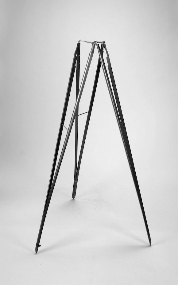 Bonhams : An early 20th century wooden camera tripod gadget cane,