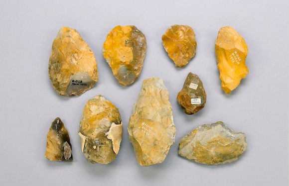 Bonhams : Sixteen Palaeolithic flint implements from Swanscombe and ...