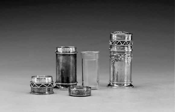 Bonhams : Two silver travelling communion sets, by Greenwood & Watts ...