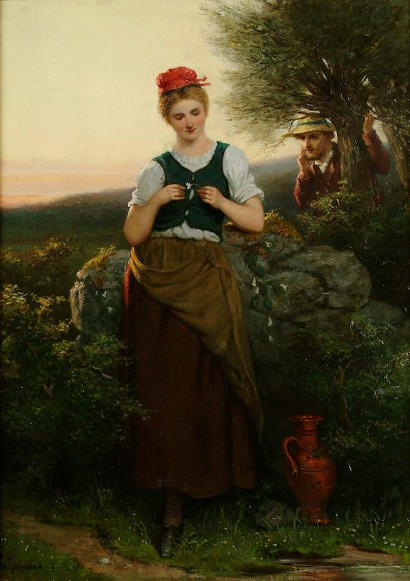 Bonhams : Jean Arnould Heyermans (Belgian, 1837-1892) He loves me ...