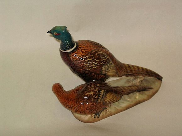 Bonhams : Beswick A Beswick Model of a Pair of Pheasants, model 2078 ...
