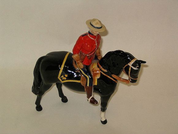 Bonhams : Beswick A Beswick Model of a Mountie on Horseback, model 1375 ...