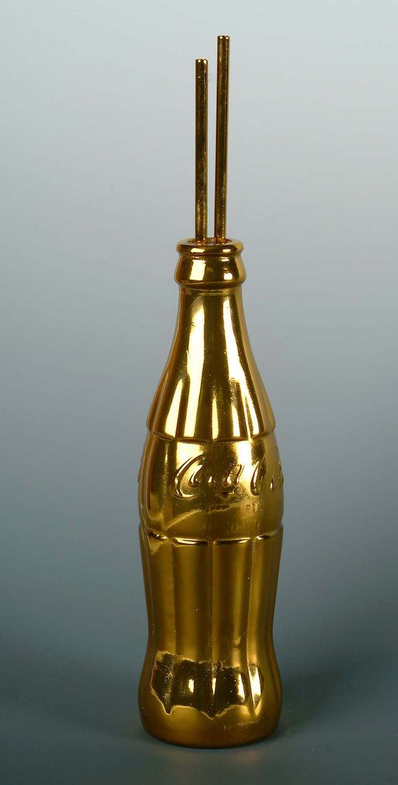 Bonhams : Clive Barker (British, b.1940) Gold Coke 27cm. height