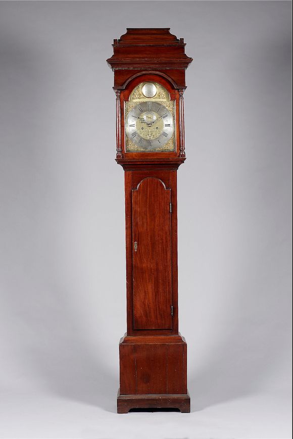 Bonhams : A good mid 18th century mahogany longcase clock Benjamin ...