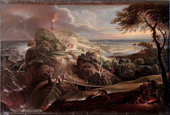 Bonhams : Henry Bone R.A. (British, 1755-1834), The Shipwreck of Aeneas