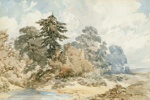 Bonhams : William Callow (British, 1812-1908) Rural landscape, 17.5 x ...