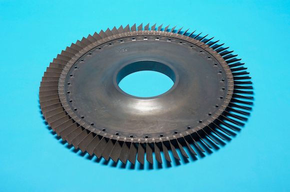 Bonhams : A Stage 6, High Pressure Compressor Disc with Blades Fitted,,