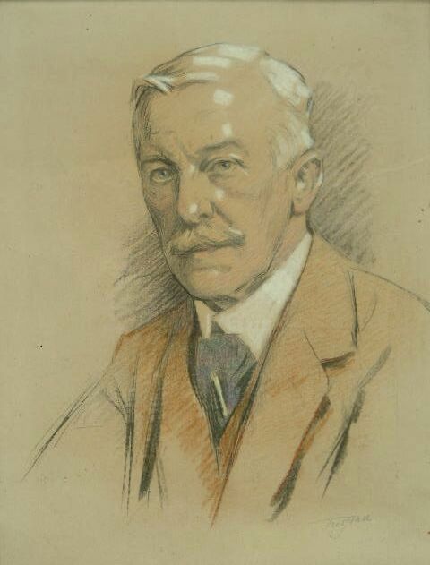 Bonhams : Fred Hall - A half length self portrait