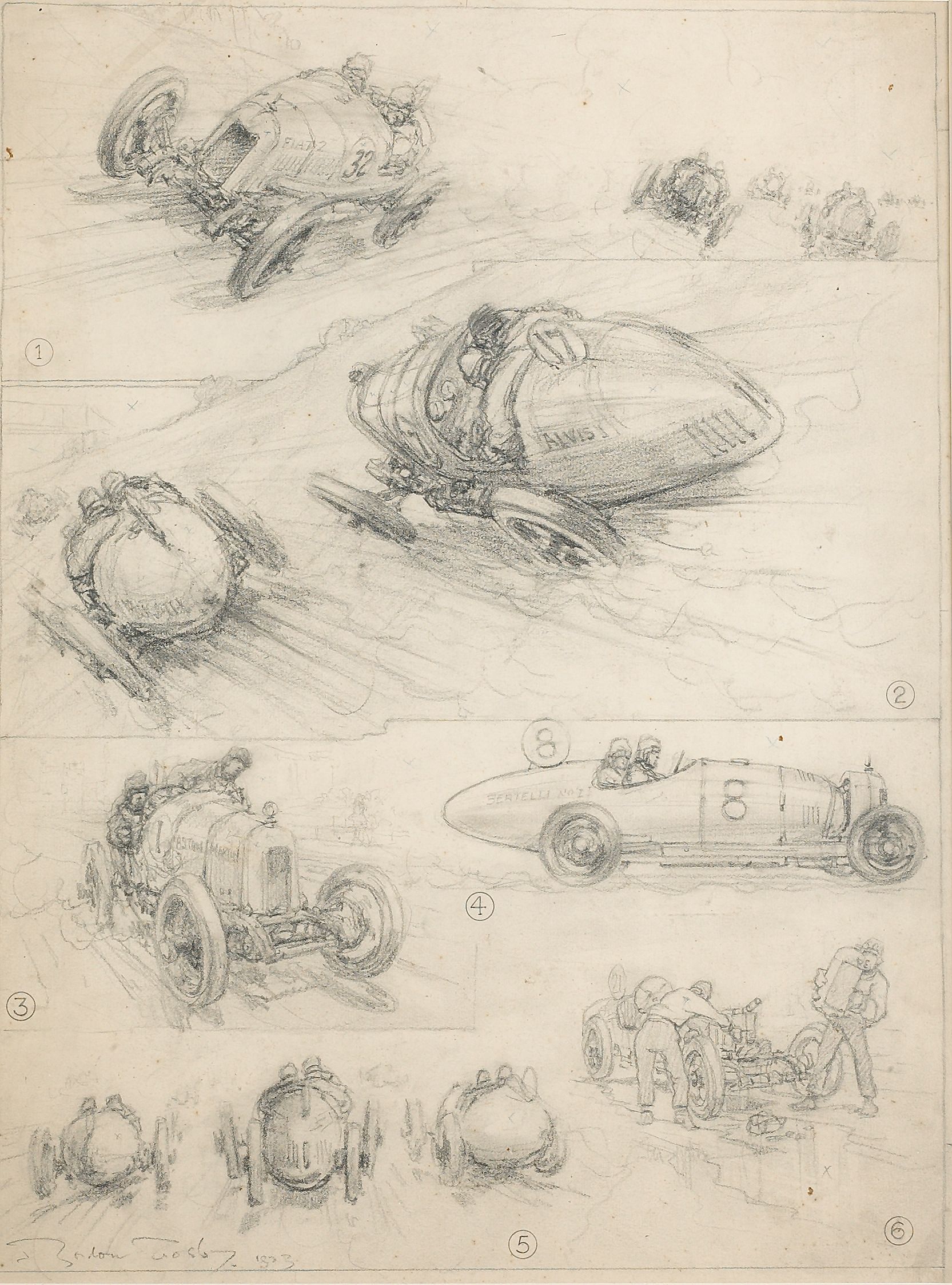 Bonhams Cars : F. Gordon Crosby, '200 Mile Race' Brooklands 13 Oct 1923 ...