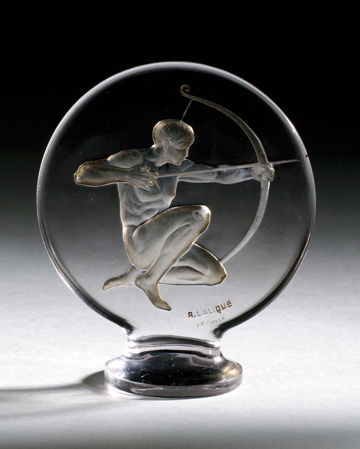 Bonhams Cars : An Archer glass mascot by Rene lalique, Frenc ...
