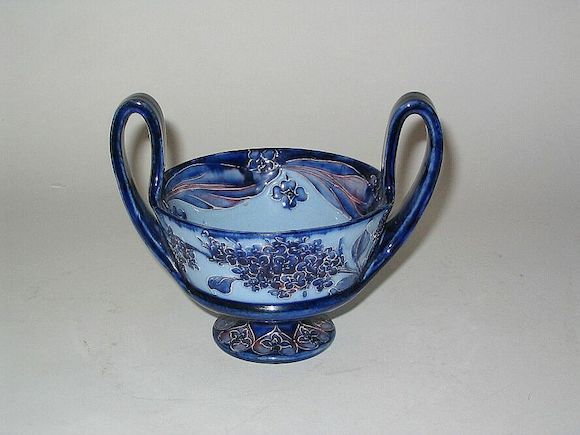 Bonhams : 'Lilacs' A Twin-Handled Florian Ware Coupe