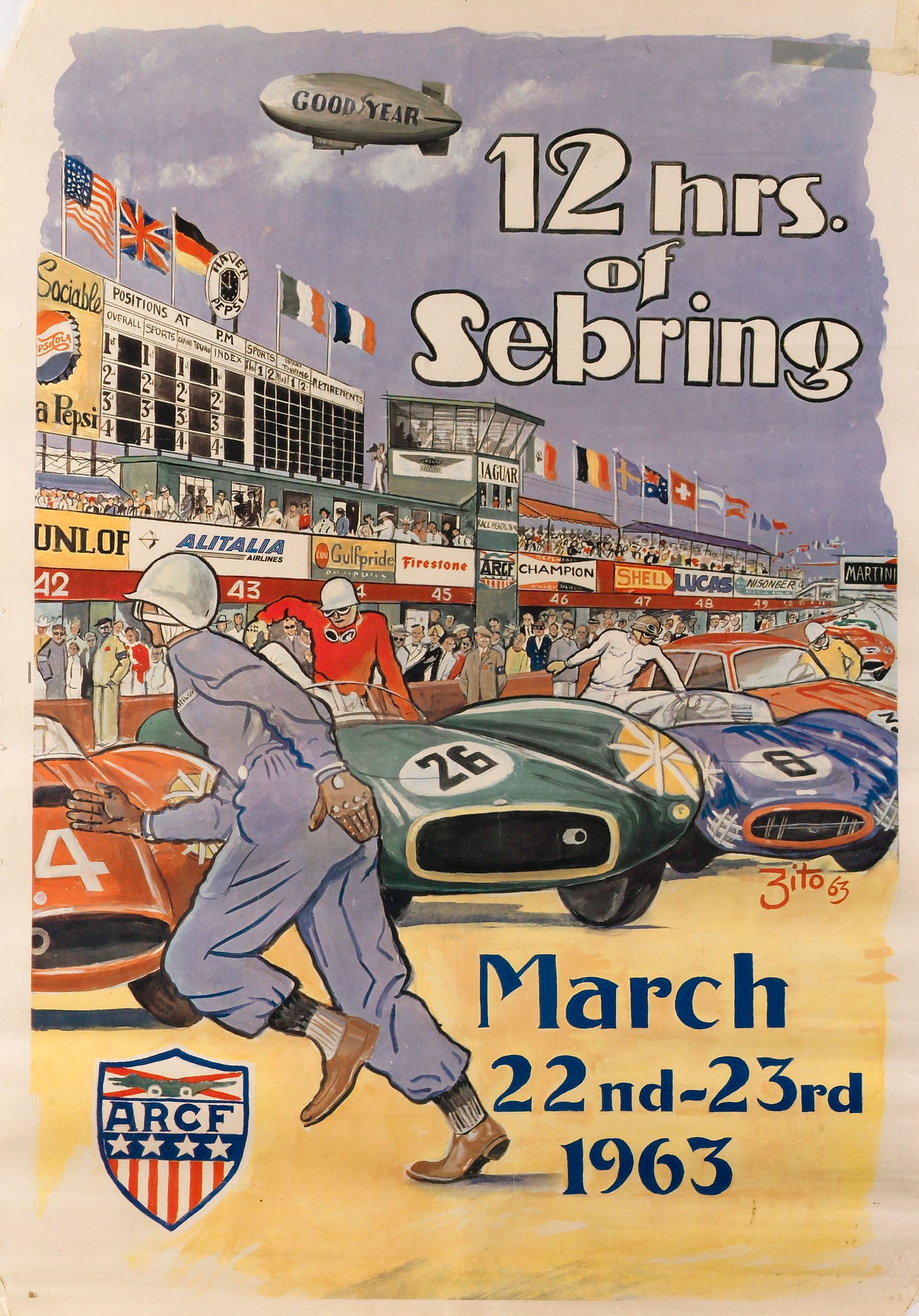 Bonhams Cars : A original Sebring 12hrs, March 22nd-23rd 1963, colour ...