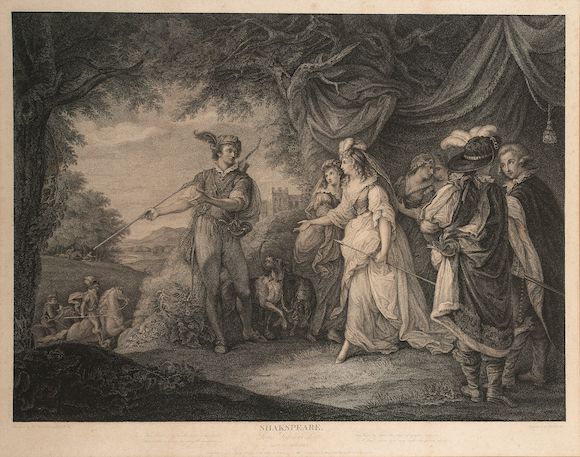 Bonhams : Thomas Ryder after William Hamilton Scenes from Shakespeare