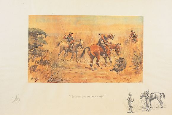 Bonhams : 'Snaffles' "Got yer you old badmash!", circa 1930, signed in ...