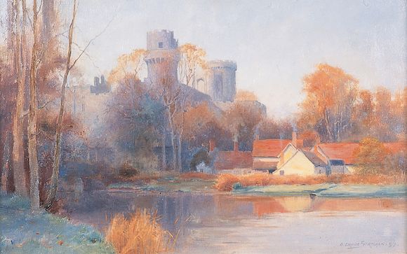 Bonhams : Arthur Claude Strachan (1865-1932) Scottish A view of Warwick ...