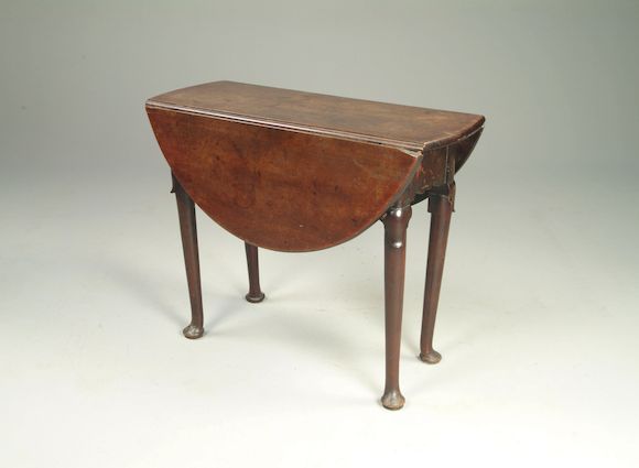 Bonhams : A George II mahogany drop flap dining table