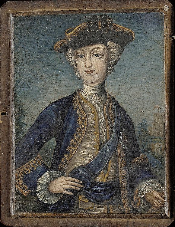 Bonhams : Scottish School, A Commemorative portrait of Charles Edward ...