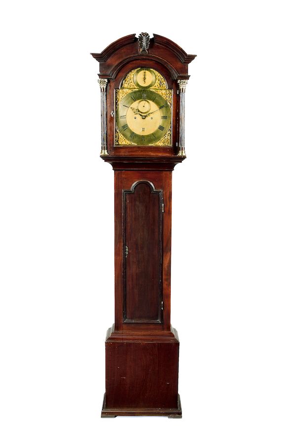 Bonhams : A late 18th century mahogany longcase clock James Wilson, London