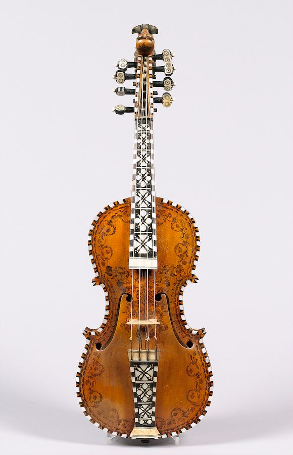 Bonhams : A good Hardanger Fiddle(Hardingfele) by Asmund E.Sa?dland Norway