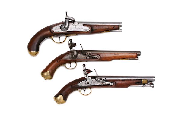 Bonhams : A 16-Bore Percussion Service Pistol