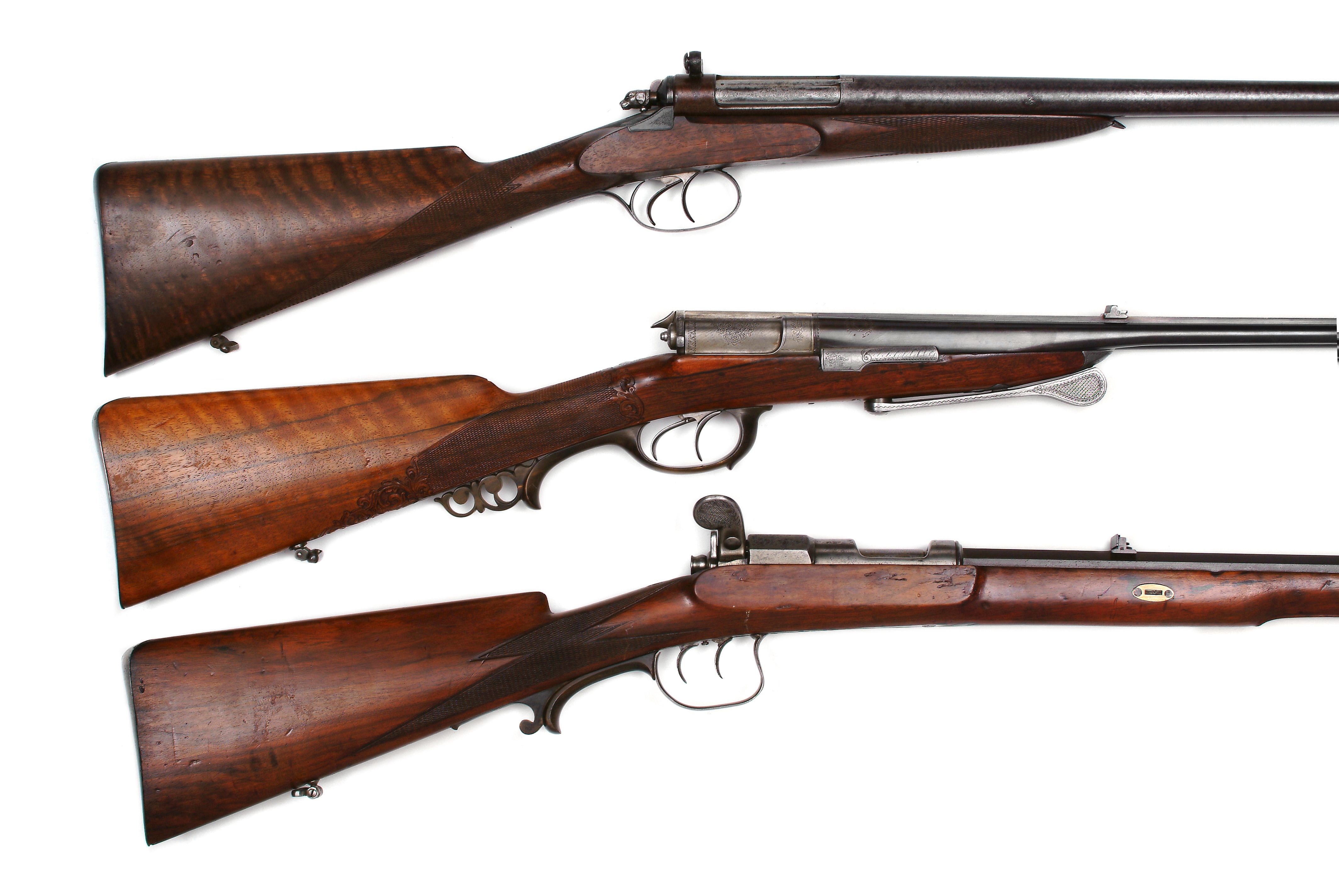 A LIÈGE 16-BORE DOUBLE-BARRELLED BREECH-LOADING CENTRE-FIRE SHOTGUN, NO ...