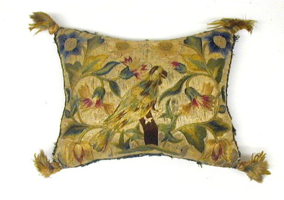 Bonhams : An early 18th Century pincushion of rectangular form,