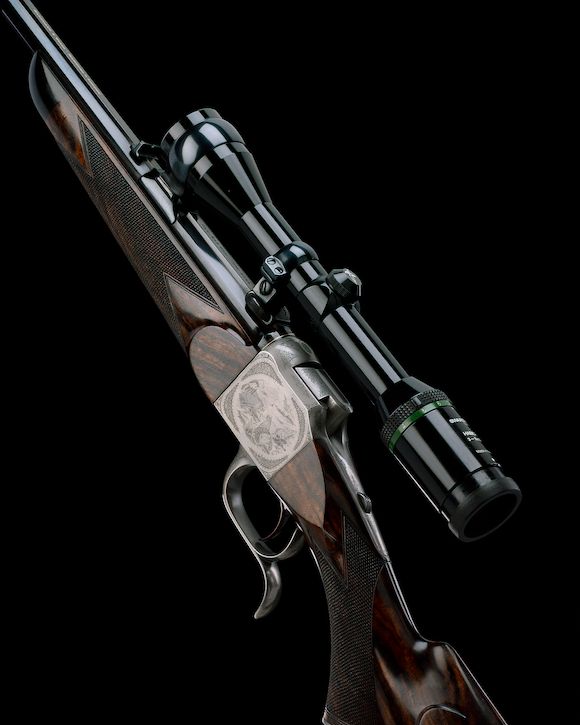 Bonhams : A FINE .243 (WIN.) HAGN ACTION FALLING-BLOCK RIFLE BY ...