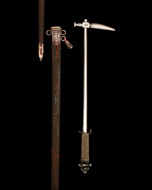 Bonhams : A Very Rare Saxon Silver-Mounted Rapier Scabbard