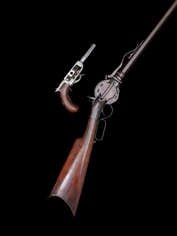 Bonhams : A Rare .44 Porter Patent Second Model Nine-Shot Percussion ...