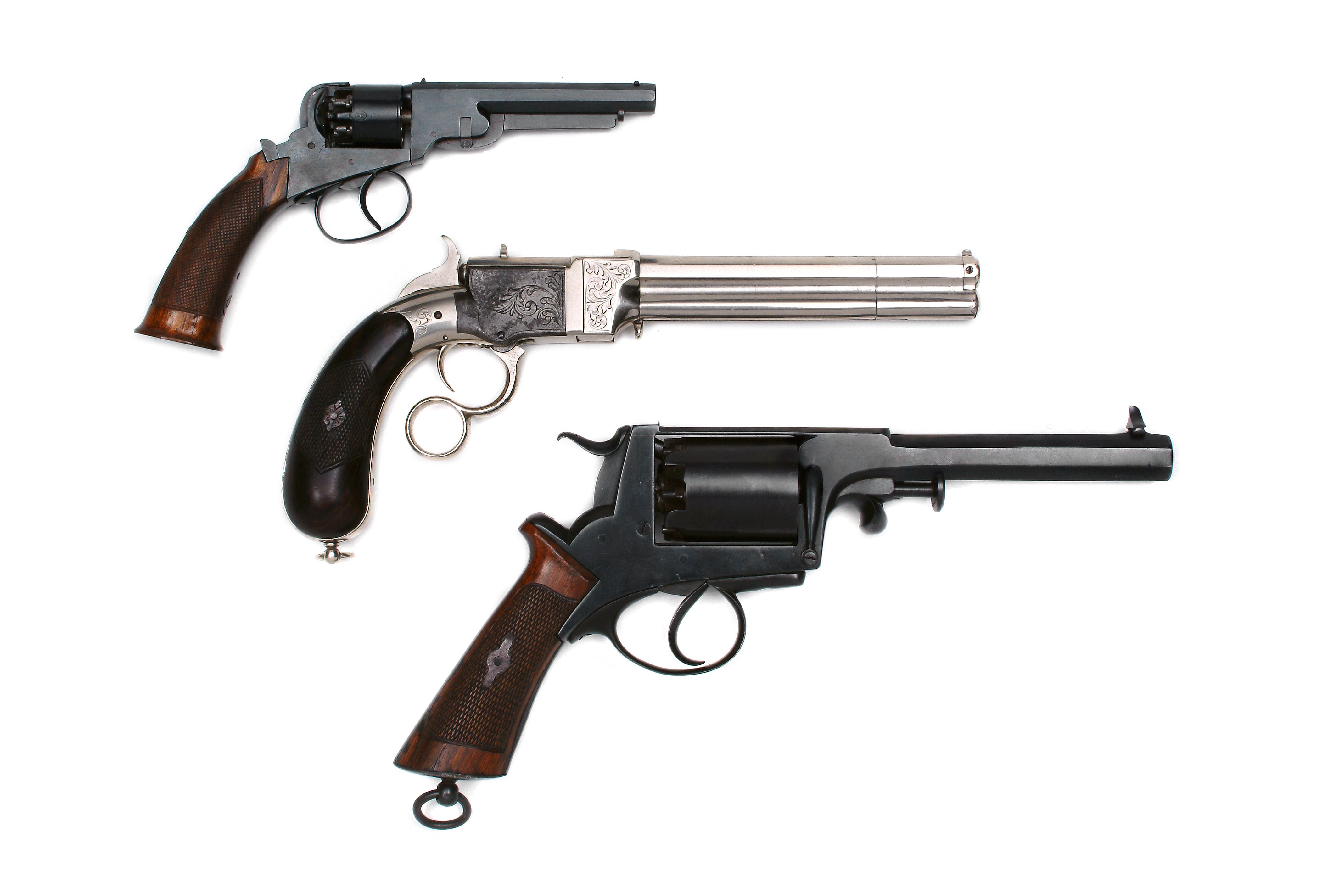 An Italian 120-Bore Lever-Action Rim-Fire Pistol Of Volcanic Type Circa ...