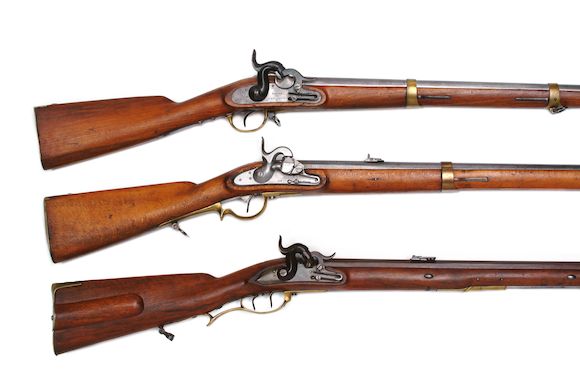 Bonhams : A Rare Austrian 12-Bore Augustin 1842 Model Tube-Lock ...