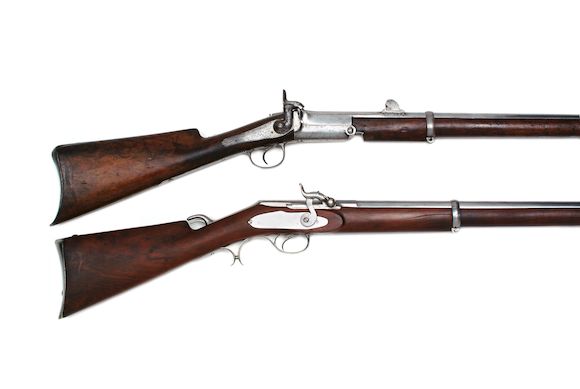 Bonhams : A Continental 54-Bore Self-Cocking Breech-Loading Percussion ...
