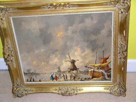 Bonhams : Gudrun Sibbons (20th Century) Unloading the catch, Holland 41 ...