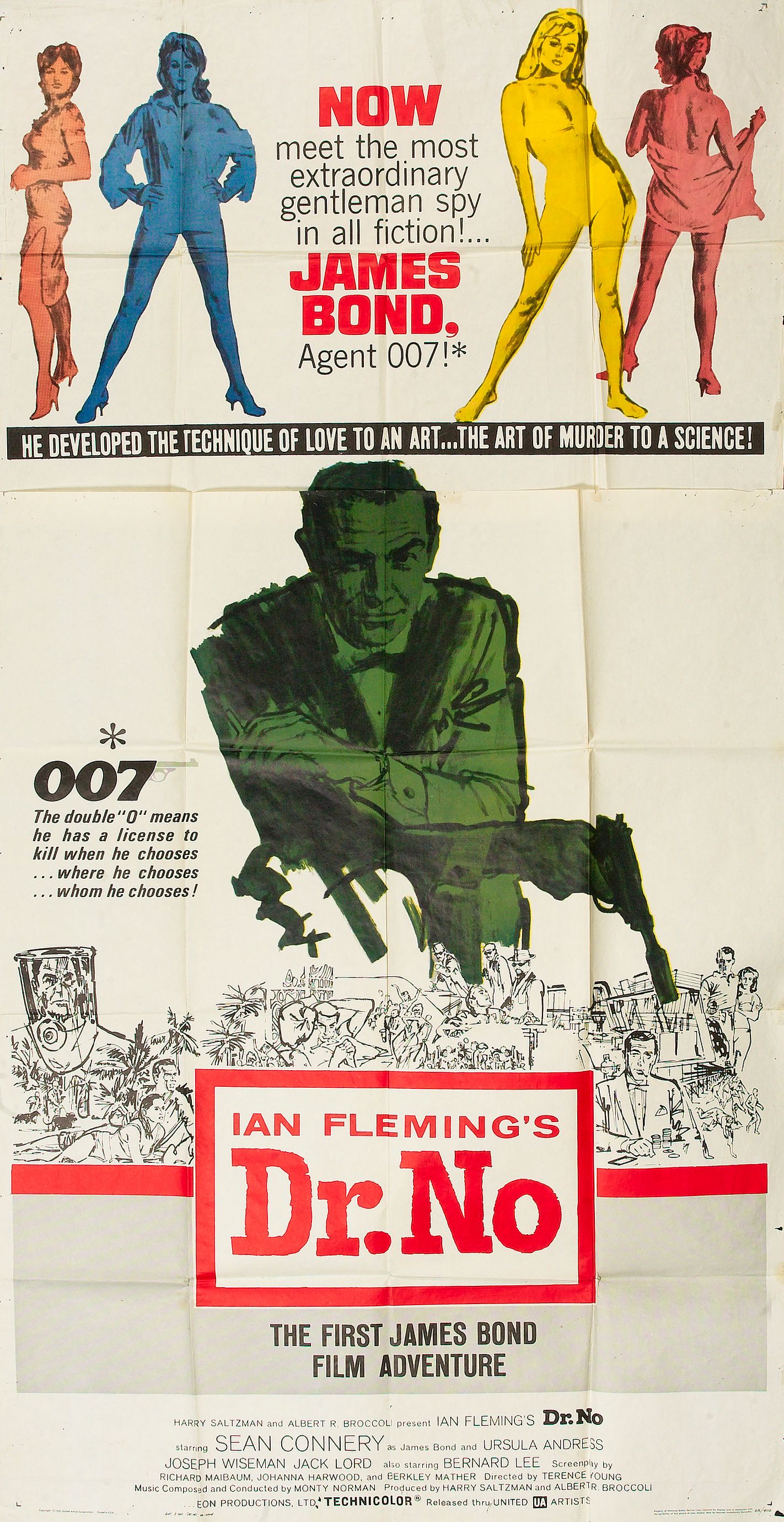 Bonhams Cars : A rare 'Dr No' film poster, 1962,
