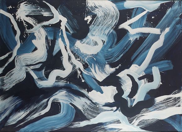 Bonhams : Helmut Zimmermann (b.1924) Weihnachten, 1985 (nachtblauer ...