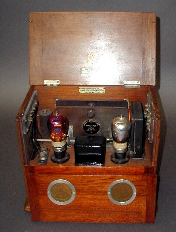 Bonhams : A Marconiphone BBC Model V2 two valve receiver,