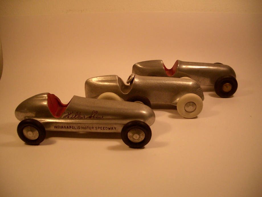 Bonhams Cars : An Indianapolis 500 souvenir push-along toy, American,