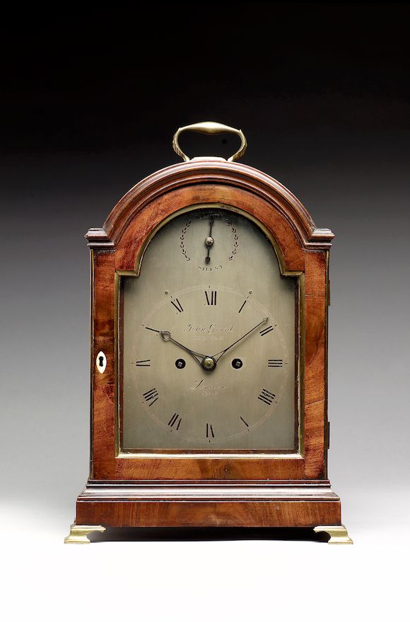 Bonhams : An early 19th century mahogany bracket clock, together with ...