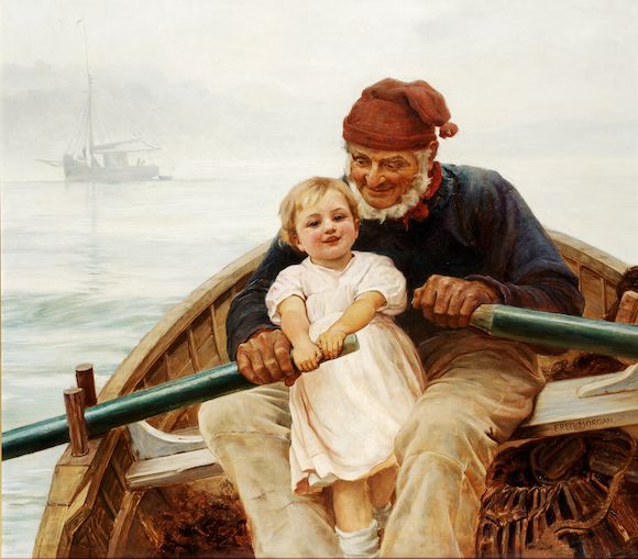 Bonhams : Fred Morgan, ROI (British 1847-1927) A willing hand 74 x 83.5 cm. (29 x 32 3/4 in.)