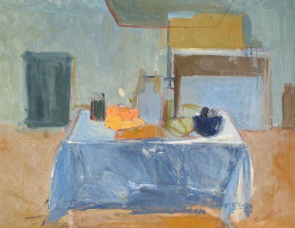 Bonhams : C. Baines (British, 20th Century) Still life on a kitchen ...