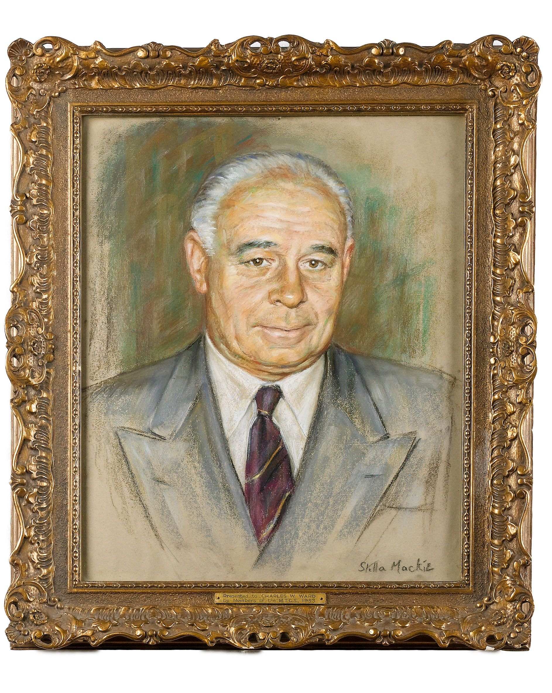Bonhams Cars : A fine portrait of Charles W Ward by Stella Mackie,