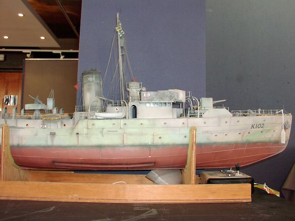 Bonhams : A radio controlled model of a Flower Class Corvette HMS Rose ...