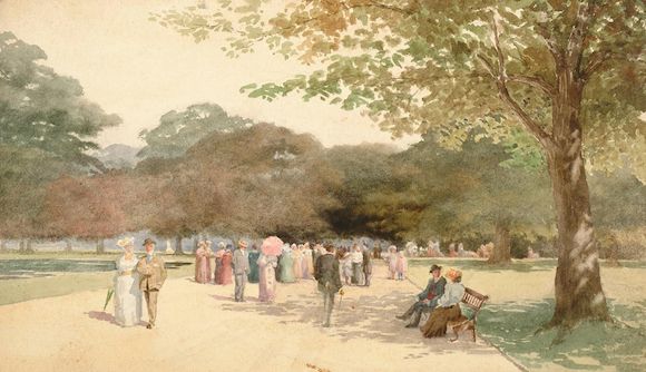 Bonhams : Mary Healey (British, circa 1900) Church Parade, with a folio ...