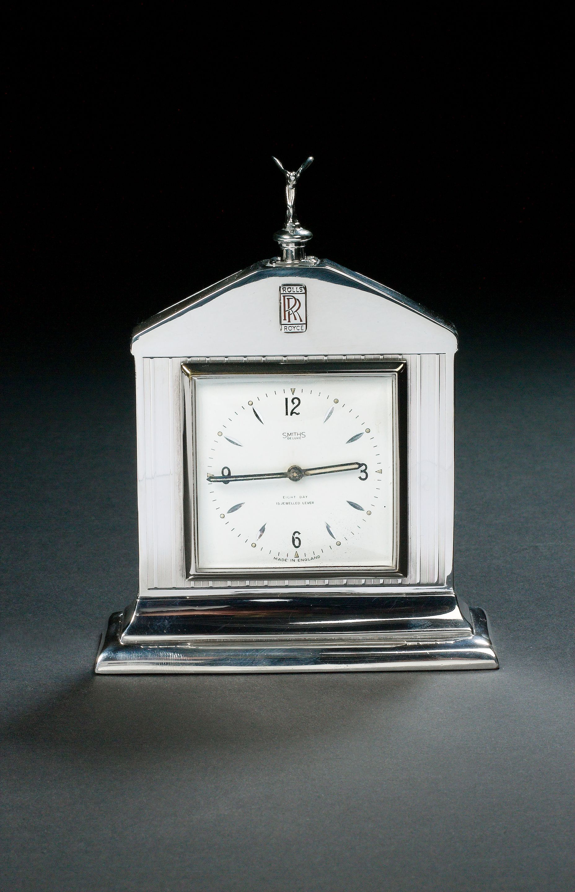 Bonhams Cars : A silver Rolls-Royce 'Radiator,' clock, Hallmarked ...