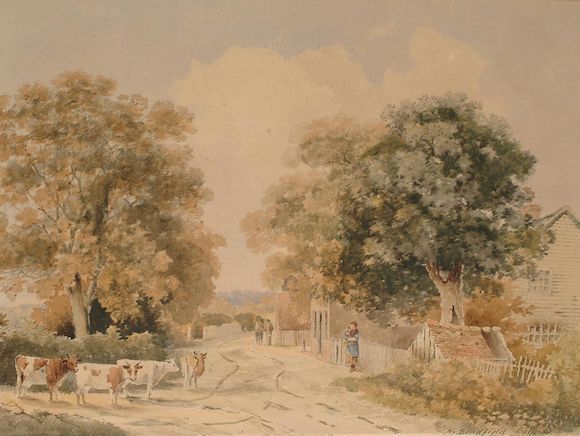 Bonhams : Albert Edward Bowers (British, fl.1875-1893) Near Linfield ...