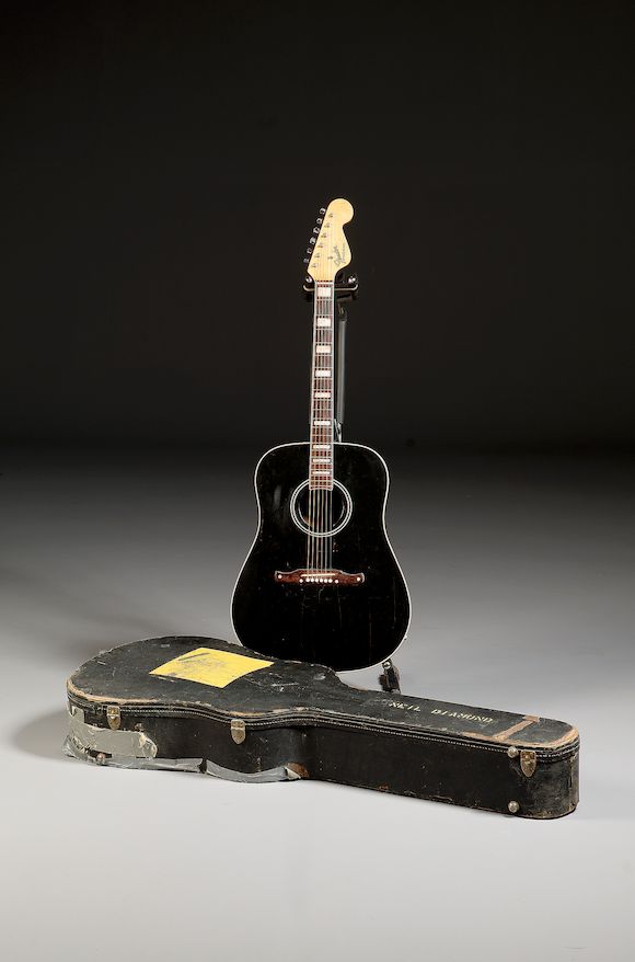Bonhams : Neil Diamond's Fender Kingman acoustic guitar,