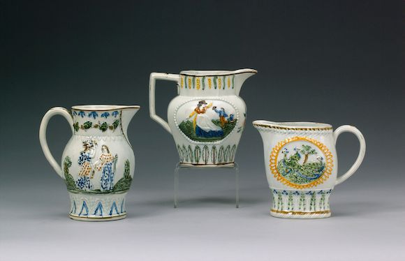 Bonhams : A Pratt Ware 'Admiral Duncan' and 'Homage to Ceres' jug circa ...