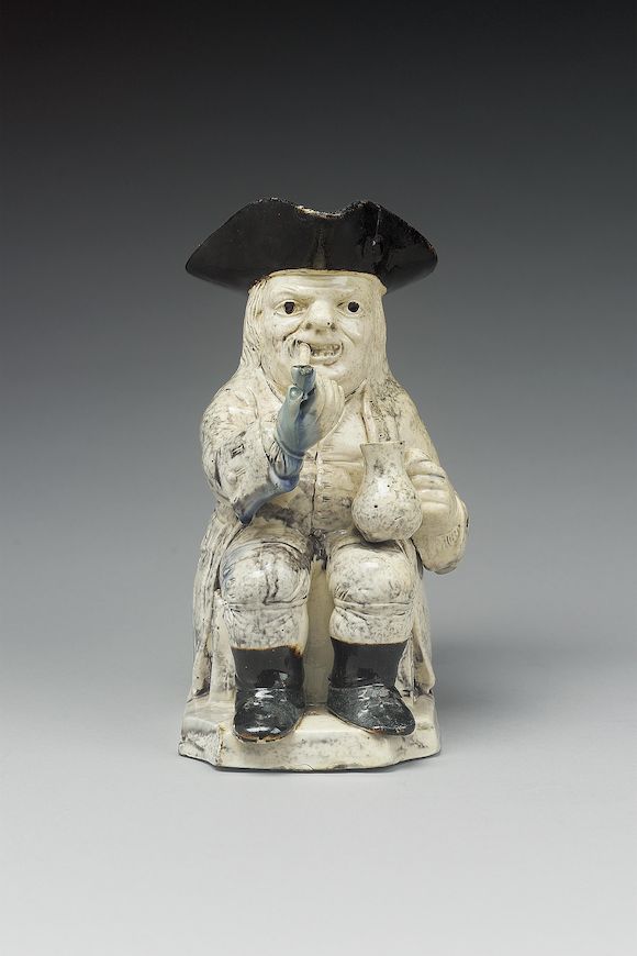 Bonhams : A fine creamware 'Step' Toby jug circa 1780