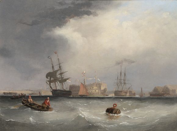 Bonhams : Nicholas Matthew Condy (British, 1818-1851) A Royal Navy brig ...